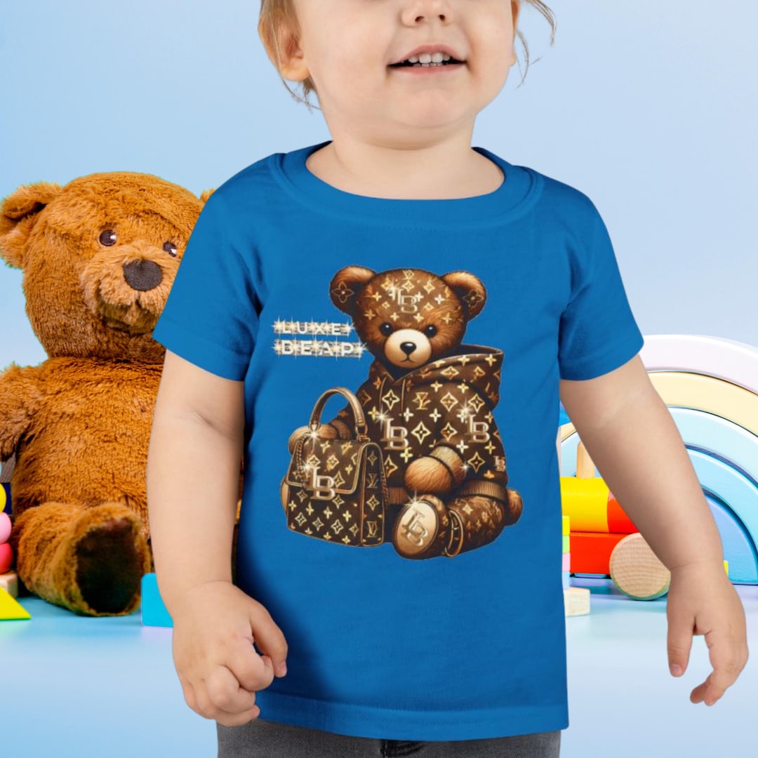 Luxury Bear Toddler T-shirt: Personalized Monogram Design - Etsy