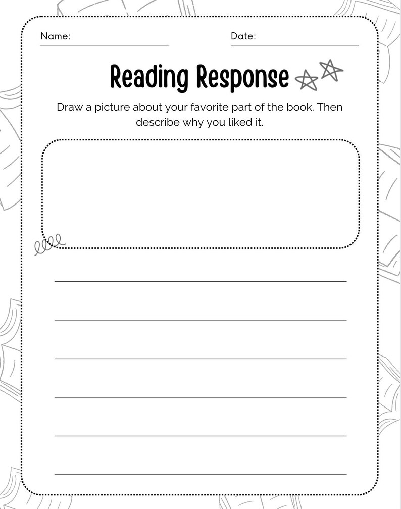 Reading Response Teacher Resource - Etsy