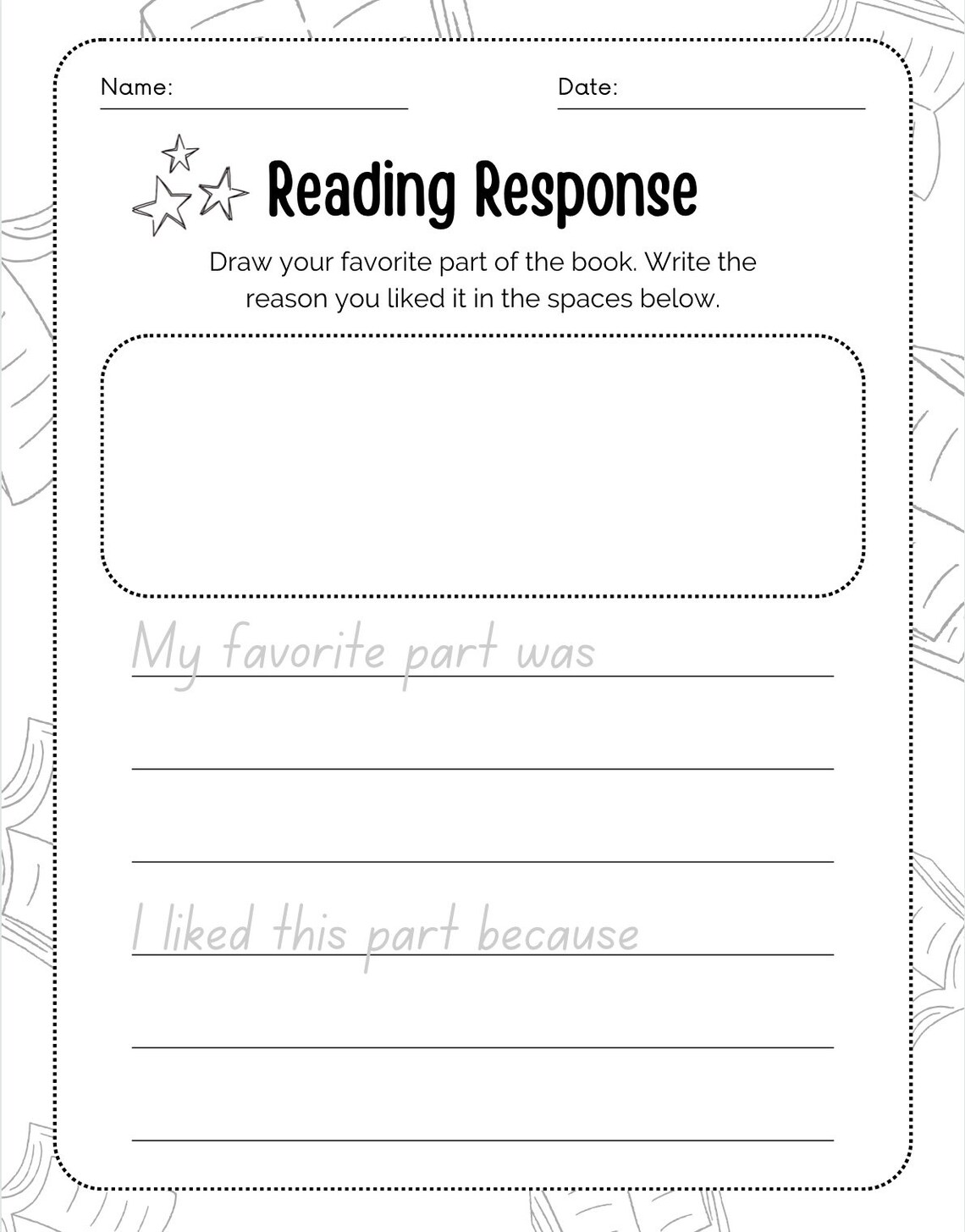 Reading Response Teacher Resource - Etsy