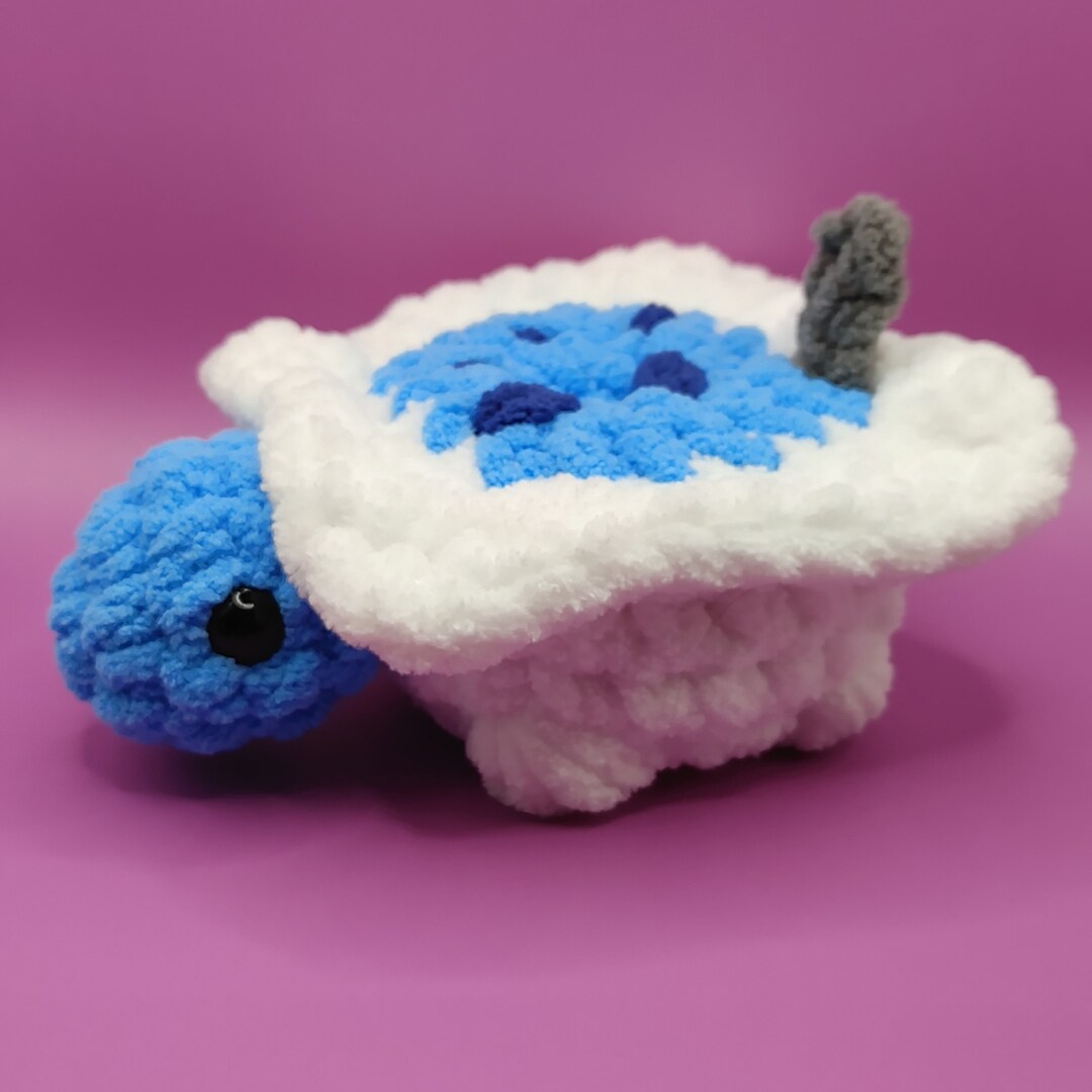 Crochet Blueberry Yogurt Turtle - Etsy