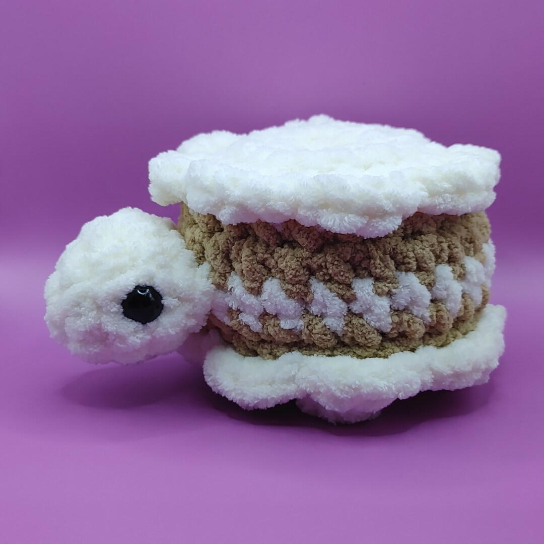 Crochet Vanilla Cake Turtle - Etsy