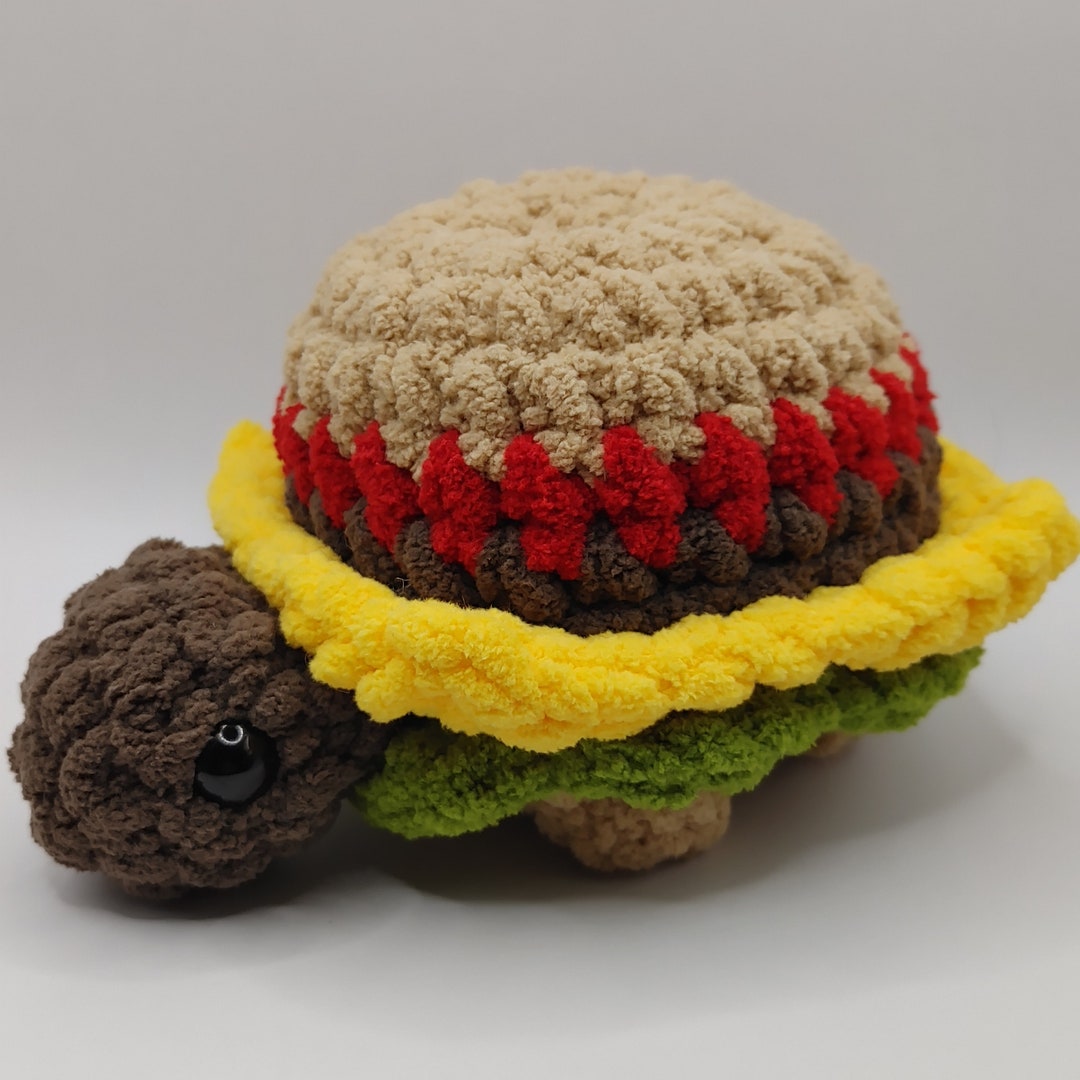 Crochet Burger Turtle - Etsy