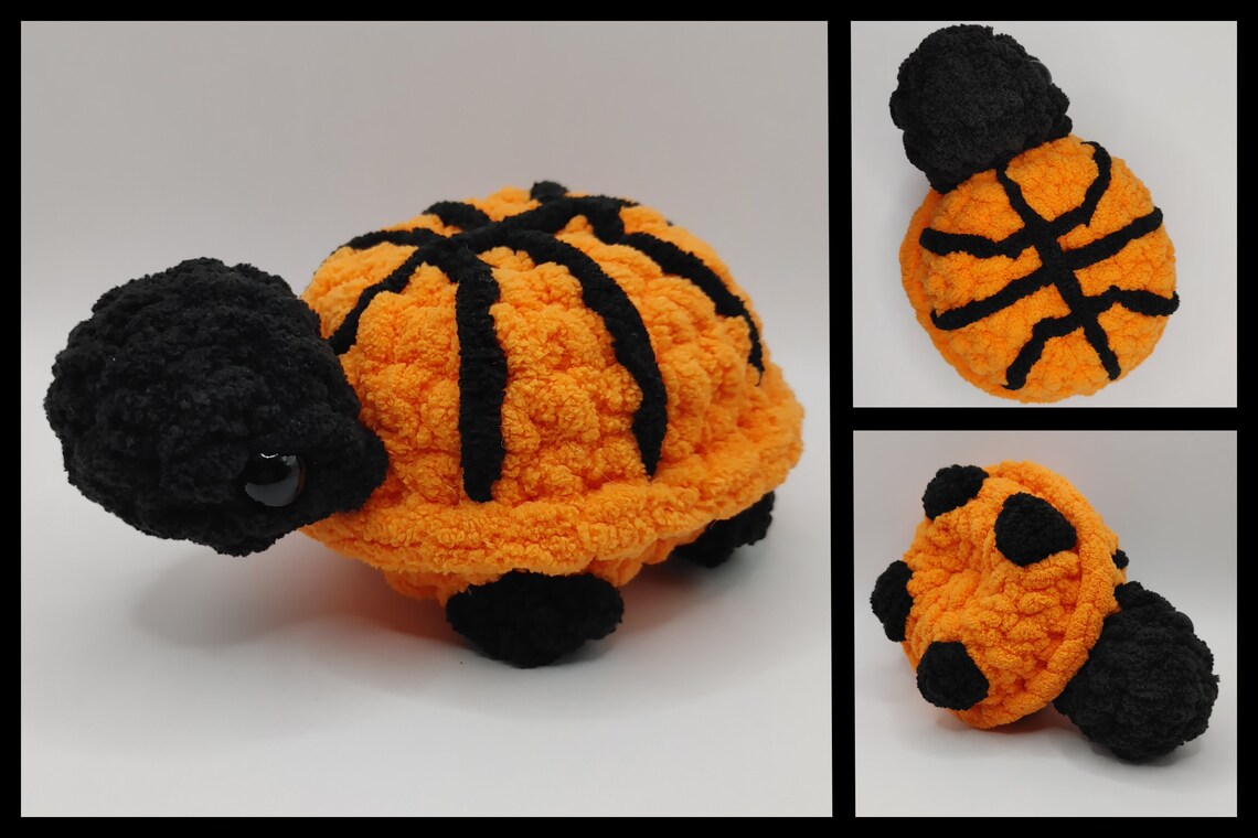 Crochet Basketball Turtle - Etsy