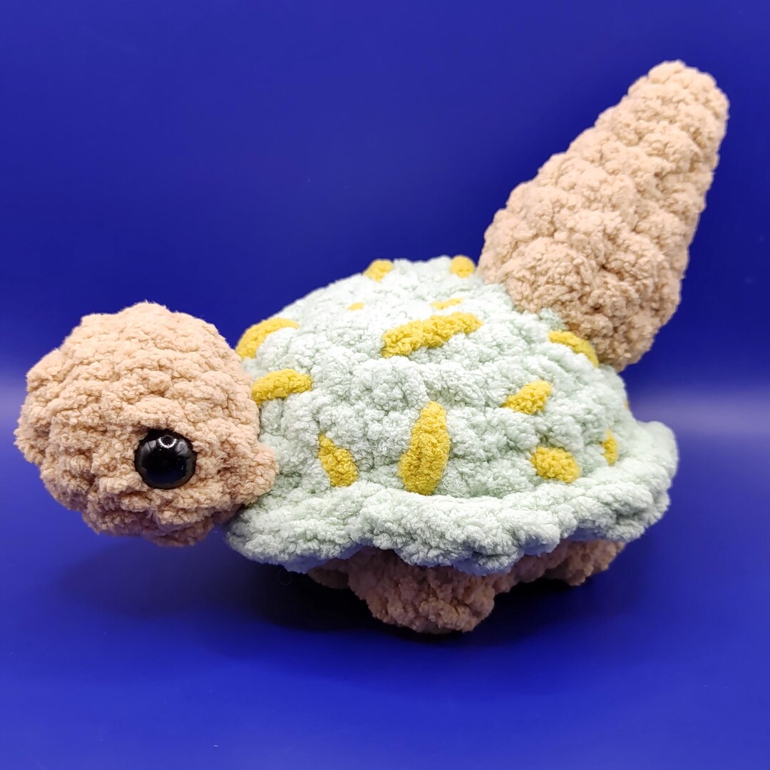 Crochet Pistachio Ice Cream Turtle - Etsy