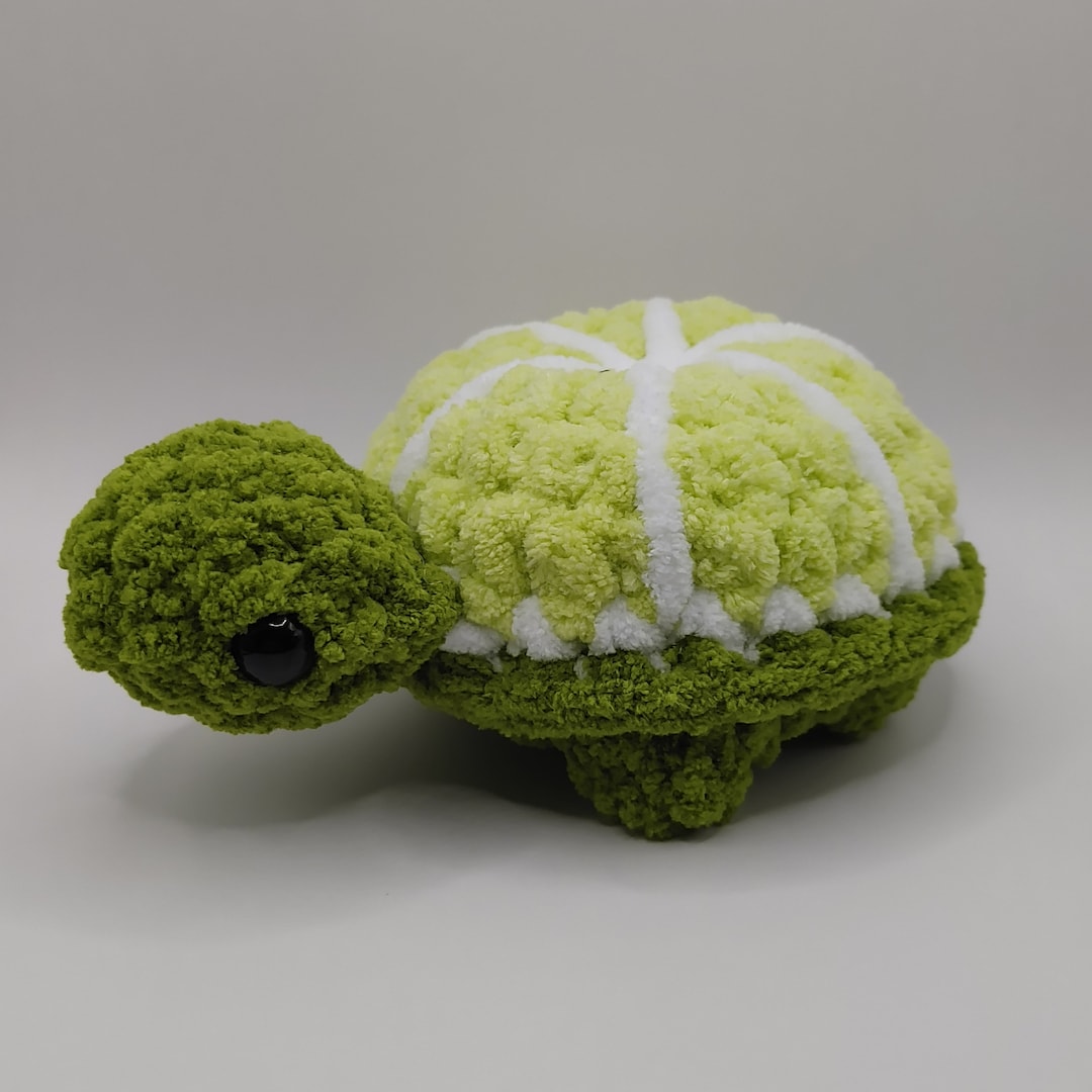 Crochet Lime Turtle - Etsy