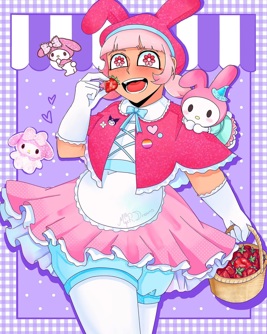 4x6 Mini Sanrio Girl Prints - Etsy