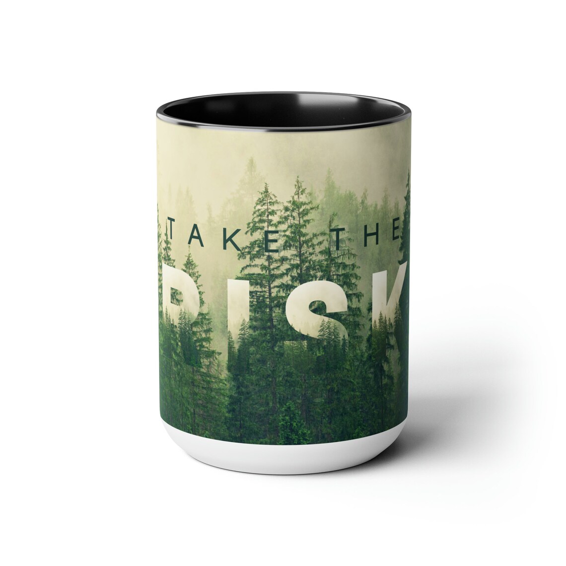 Affirmation Mug Take the Risk Motivational Sublimation Design Daily ...