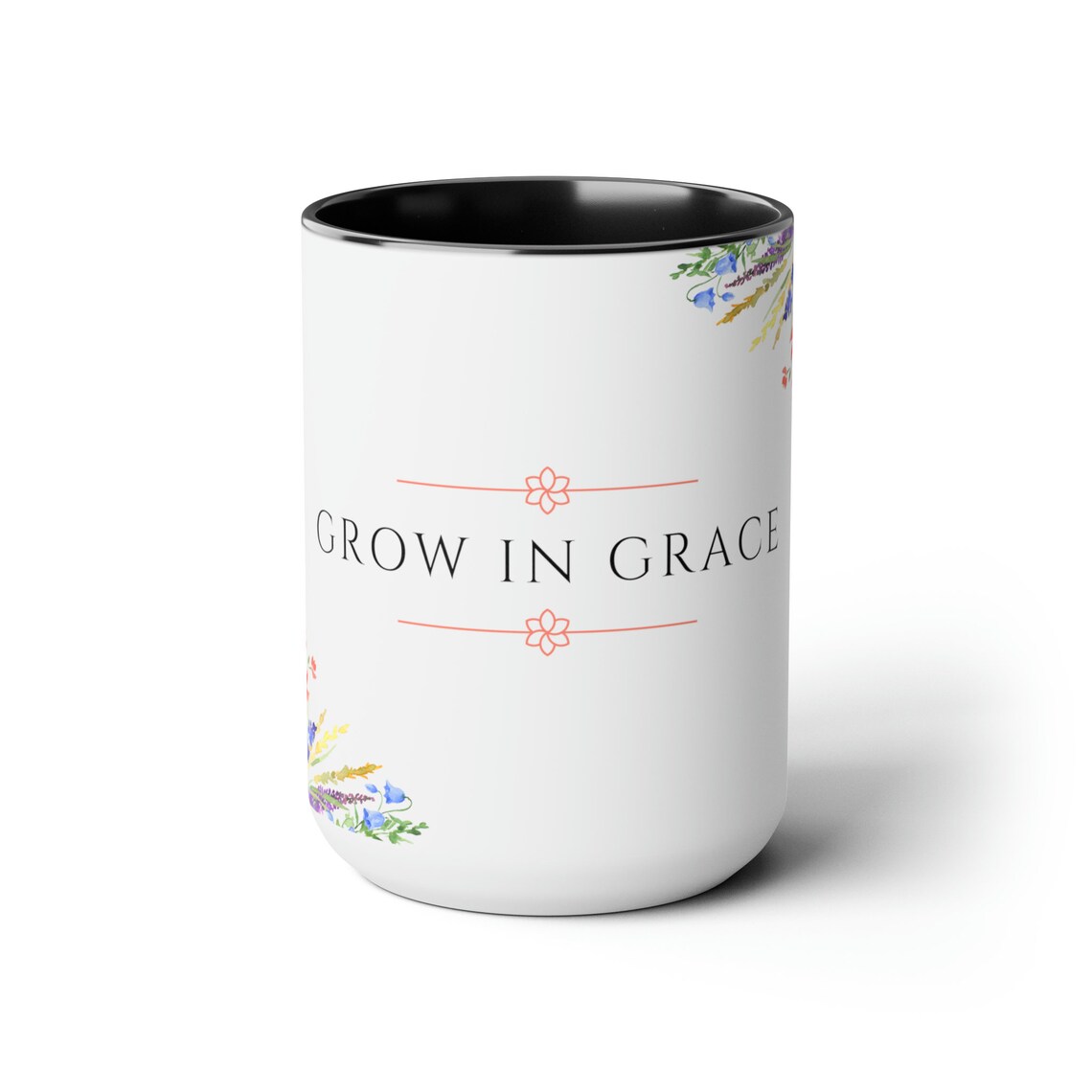 Floral Mug Religious Sublimation Design Daily Affirmation Cup ...