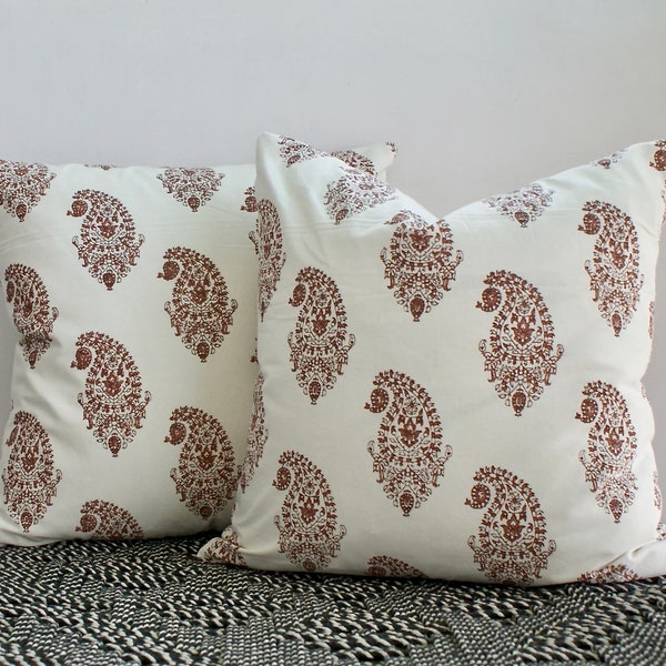 Block Print Pillows - Etsy