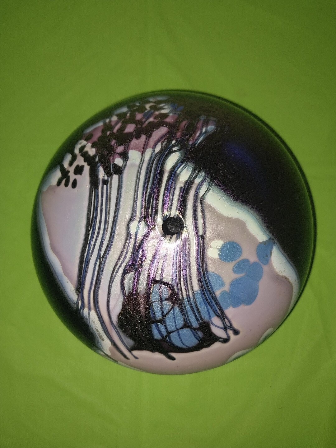 Vintage 1988 Glasshouse Oil Lamp Paperweight - Etsy