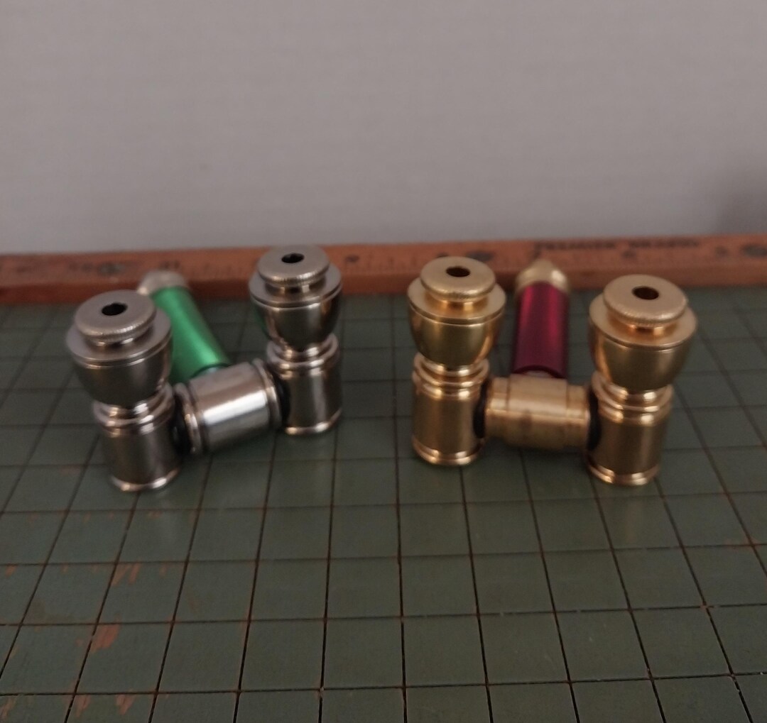 New Vintage Style Metal Double Bowl Pipe With Cap Top Quality Parts ...