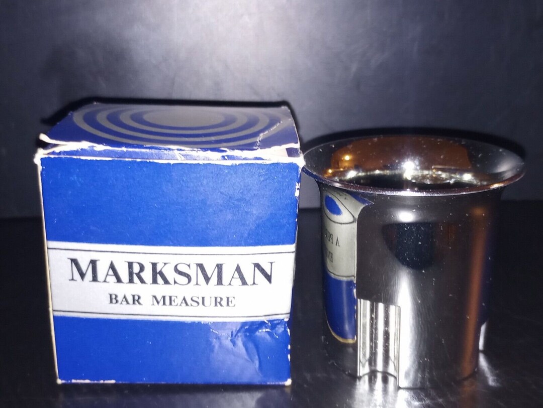 Vintage the Marksman Bar Measure 2 Oz Jigger Shot Crossbow Inc in Original Box Rare - Etsy