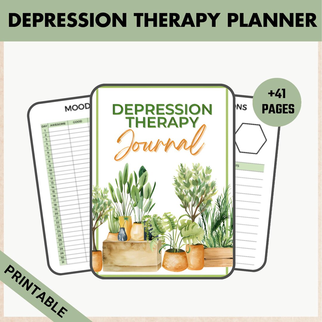 Depression Mental Health Journal / Depression Therapy Planner ...