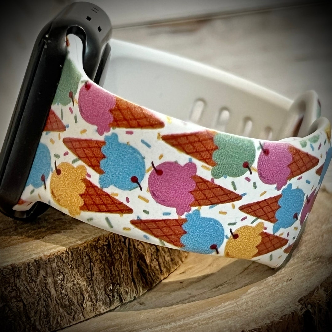 Ice Cream Watch Band Ice Cream Cone Watch Band Food Watch Band Sweets ...
