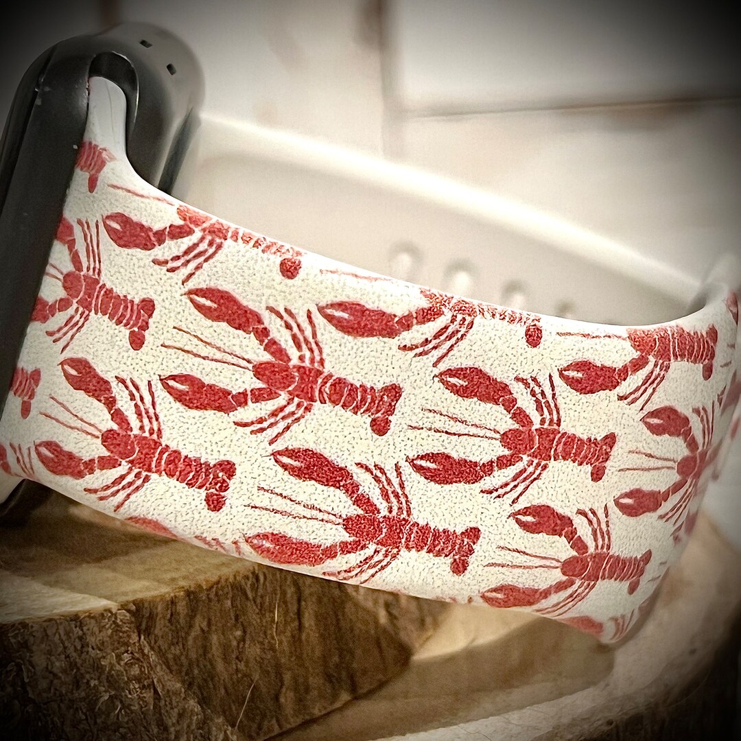 Crawfish Watch Band Lobster Watch Band New Orleans Watch Band Food ...