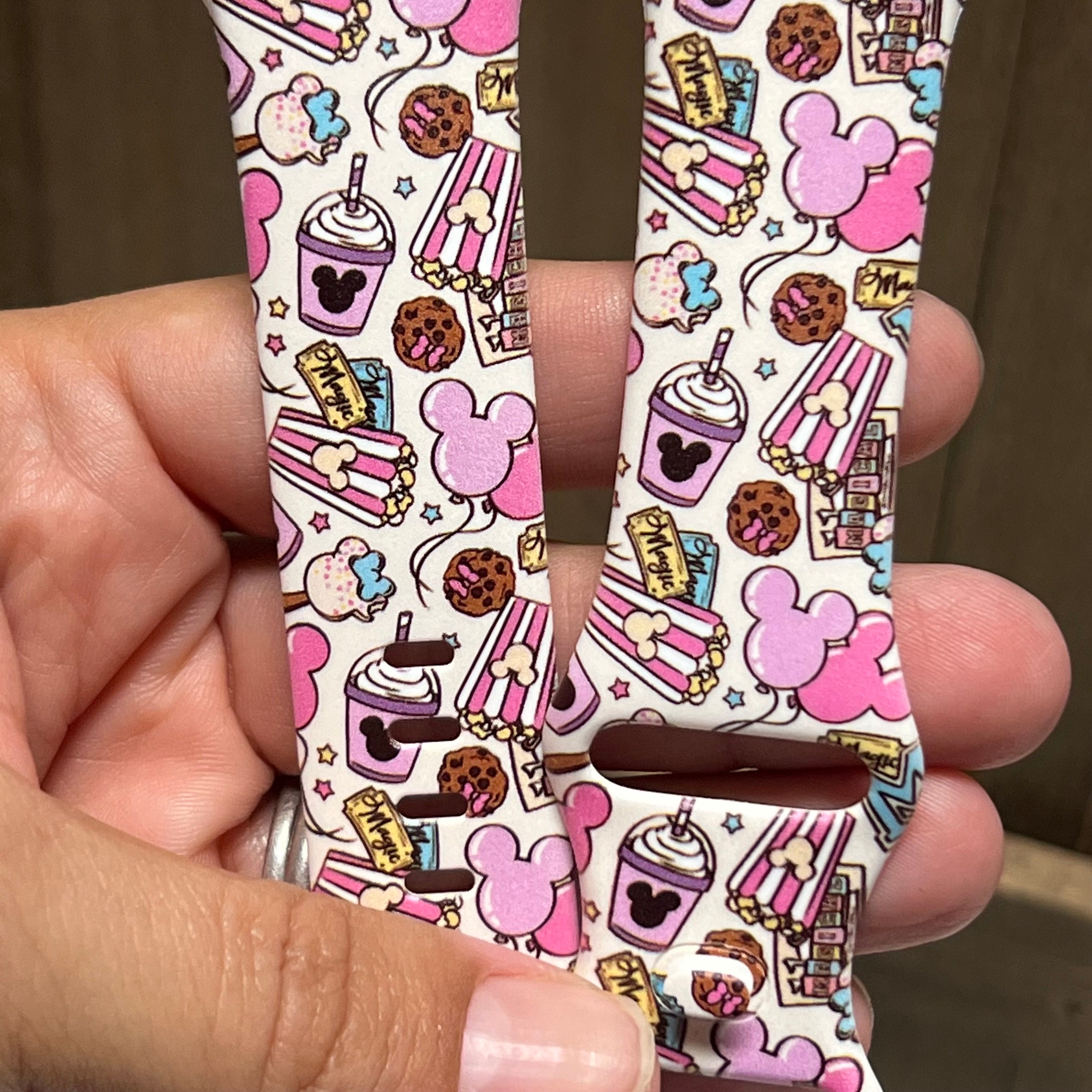 Snacks Watch Band Park Watch Band Vacation Watch Band Mouse Watch Band ...