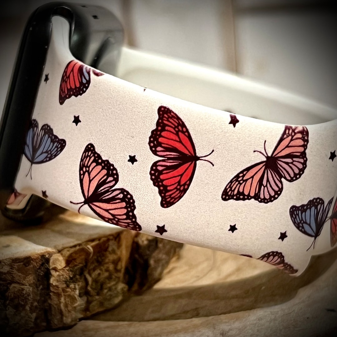 Butterfly Watch Band Butterflies Watch Band Flower Watch Band Summer ...
