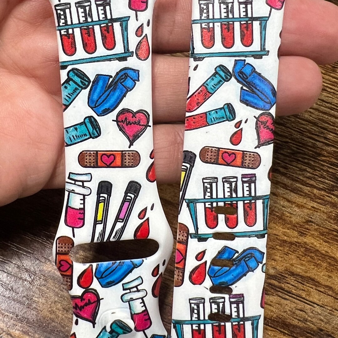 Phlebotomy Watch Band Phlebotomist Watch Band Blood Watch Band Nurse ...