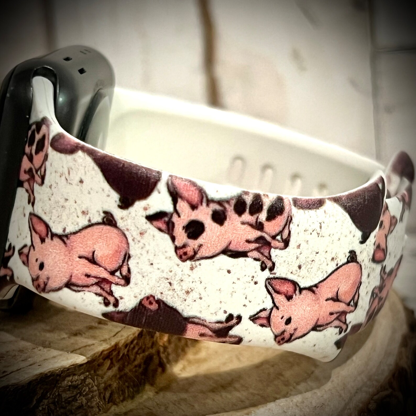 Pig Watch Band Piglets Watch Band Pig Lover Watch Band Pig Lover Gift ...
