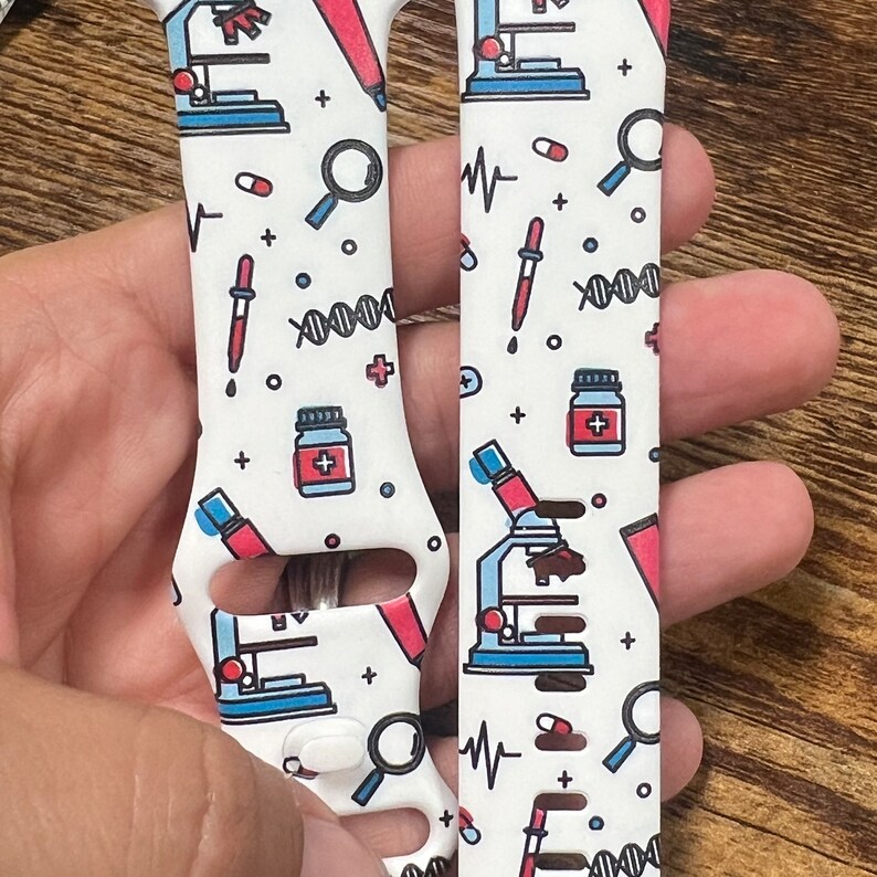 Lab Watch Band Microscope Watch Band Dna Watch Band Nurse Watch Band ...