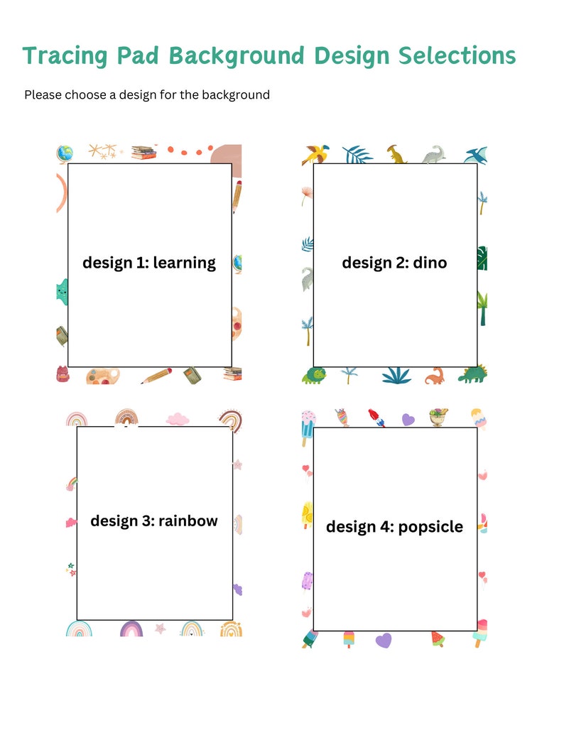Personalized Name and Alphabet Tracing Pad for Kids - Reusable ...