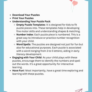 35 Digital Food and Snack Puzzles - Educational Printable for Kids With ...