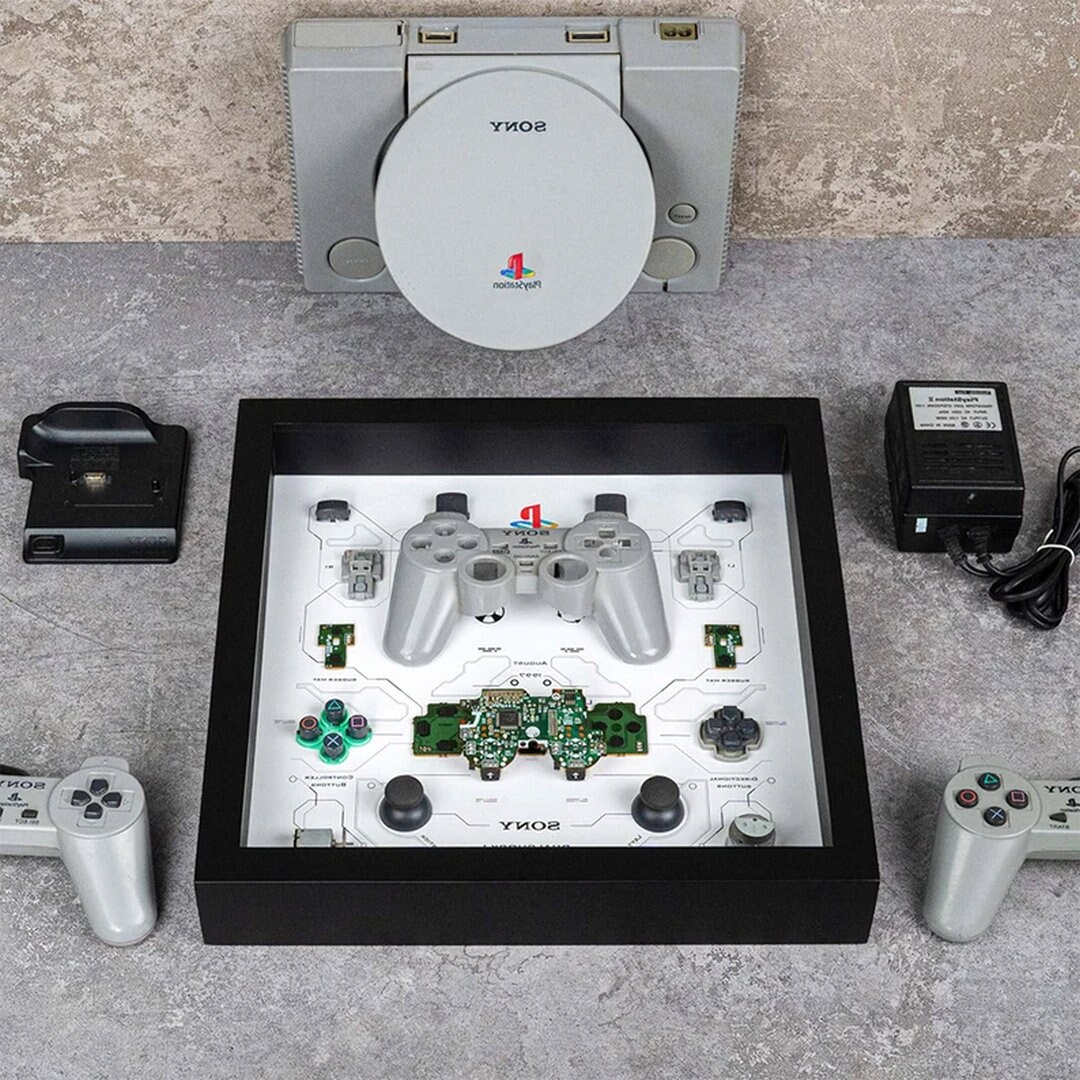 Framed Dualshock Analog Controller for Sony Playstation Disassembled ...