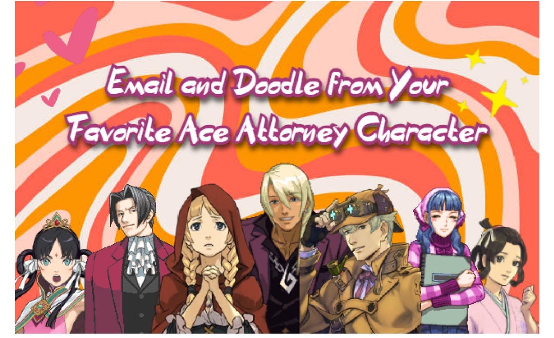 Email Letter From Your Favorite Ace Attorney Character - Etsy