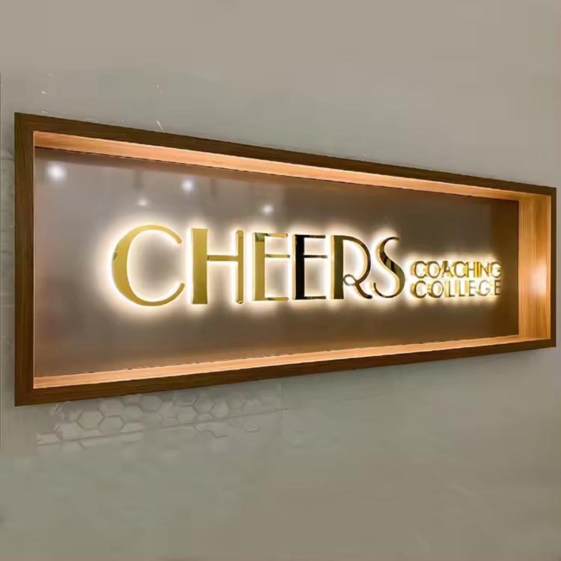 Metal Sign Custom Backlit Sign 3D Logo Custom Sign Backlit Business ...