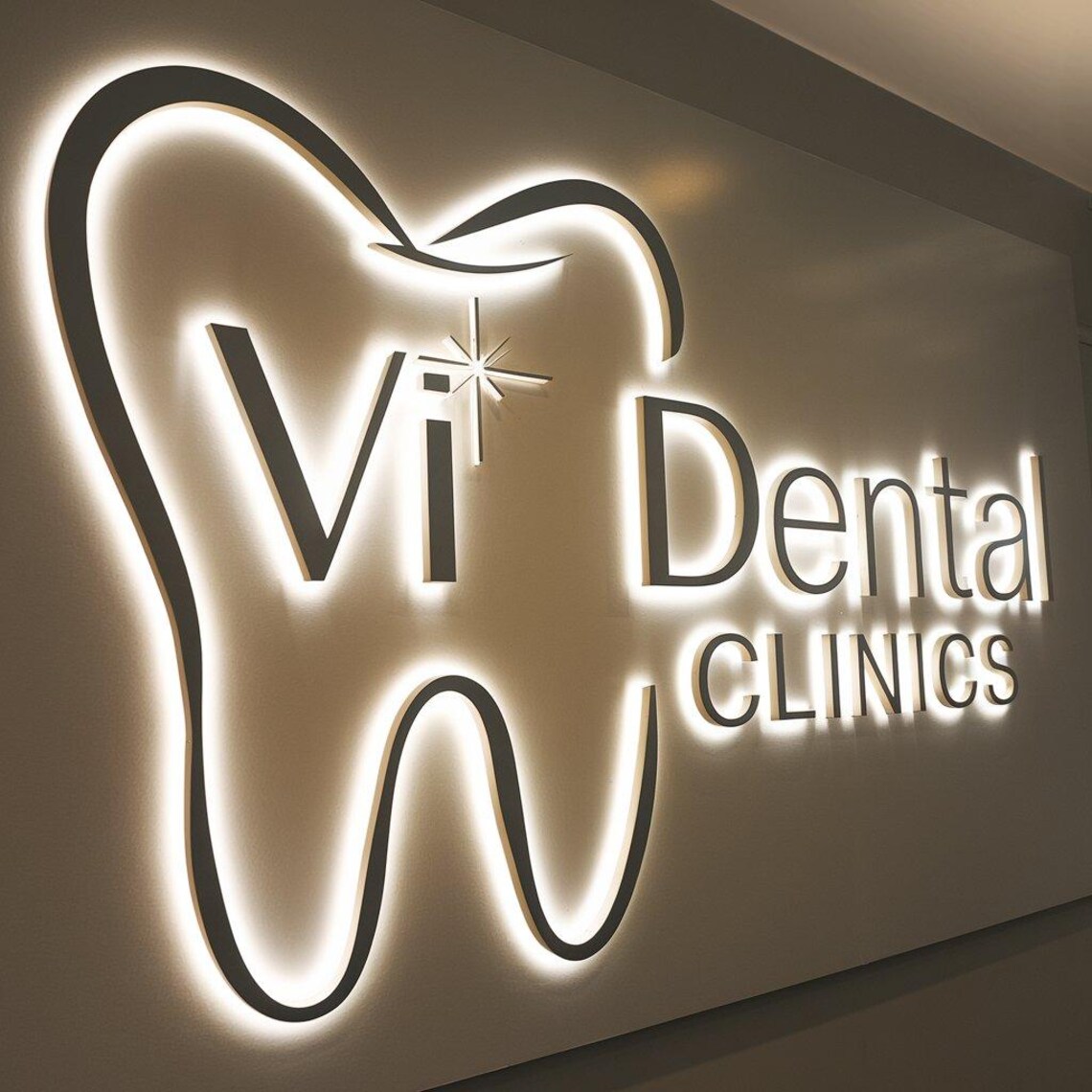 Metal Sign Custom Backlit Sign 3D Logo Custom Sign Backlit Business ...