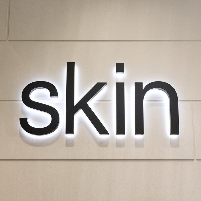 Metal Sign Custom Backlit Sign 3D Logo Custom Sign Backlit Business ...