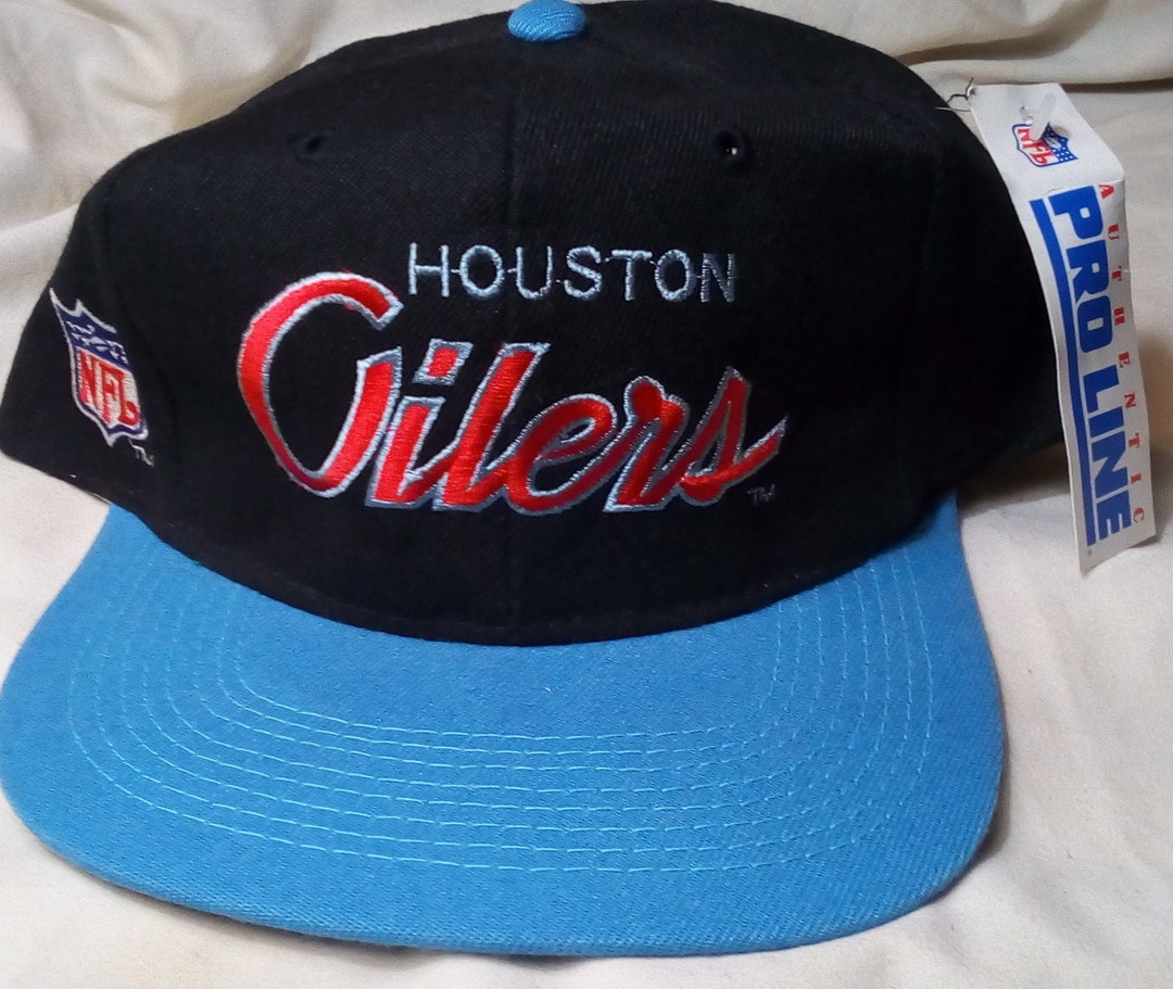 Vintage NFL Houston Oilers Snapback Hat - Etsy