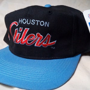 Vintage NFL Houston Oilers Snapback Hat - Etsy