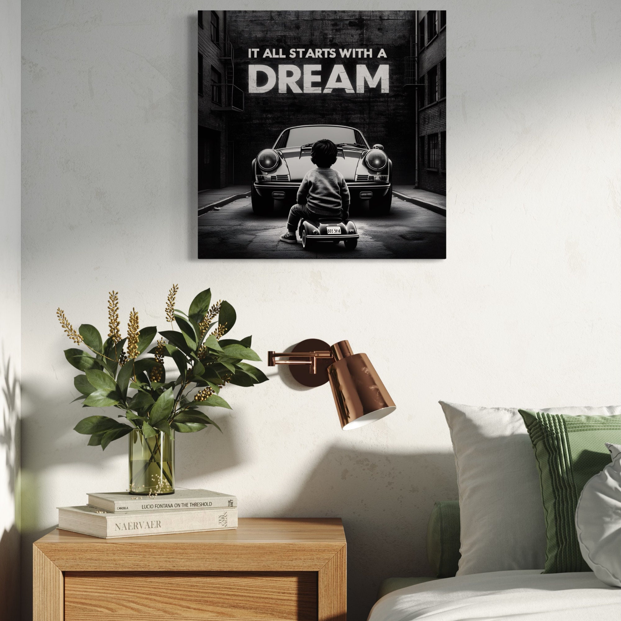 Inspirational Quote Poster, Motivating Wall Art, Dream Big Poster, It ...