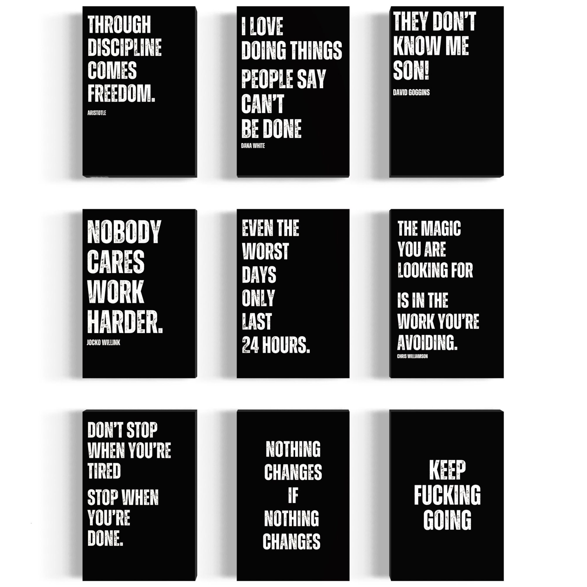 Motivational Posters Set of 9 Printables Positive Office Decor for ...