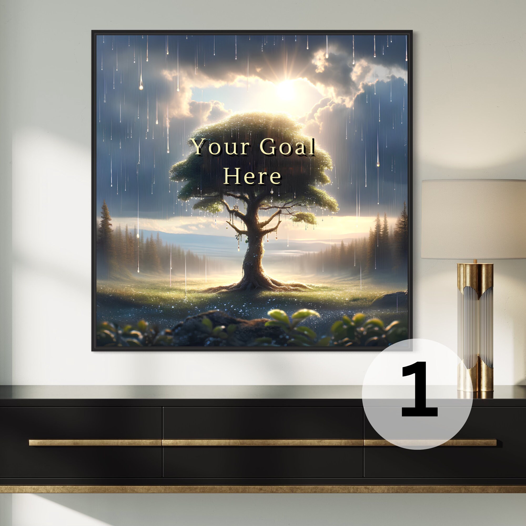 Custom Goal Affirmation Wall Art Personalized Quote Canvas Motivational ...