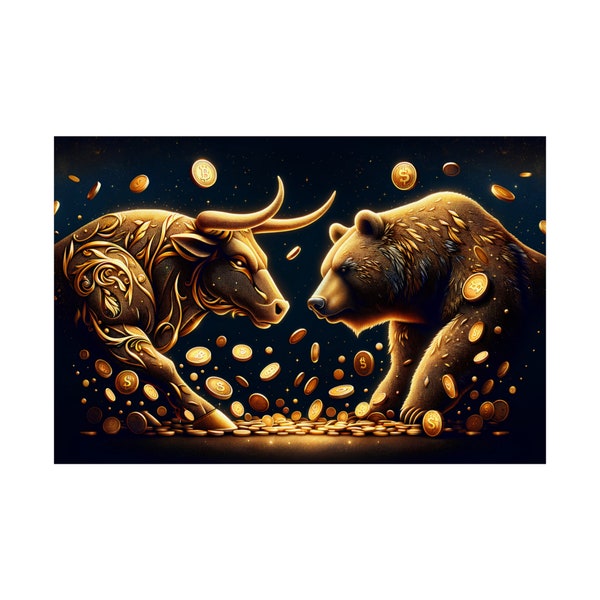Bullish Bearish Wall Art - Etsy
