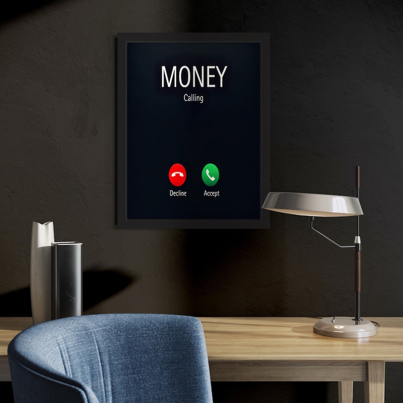 Money is Calling Motivational Print: Hustle CEO Art (digital Download ...