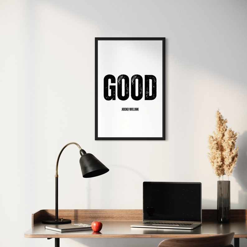 Jocko Willink "good" Quote Print: Minimalist Inspirational Art - Etsy