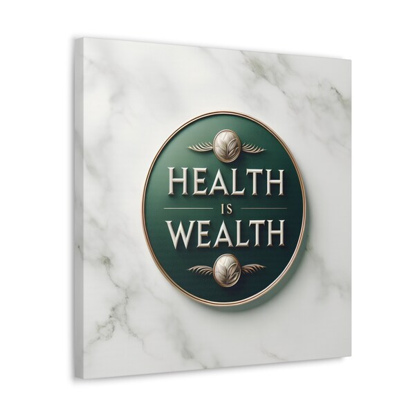 Health is Wealth Poster - Etsy