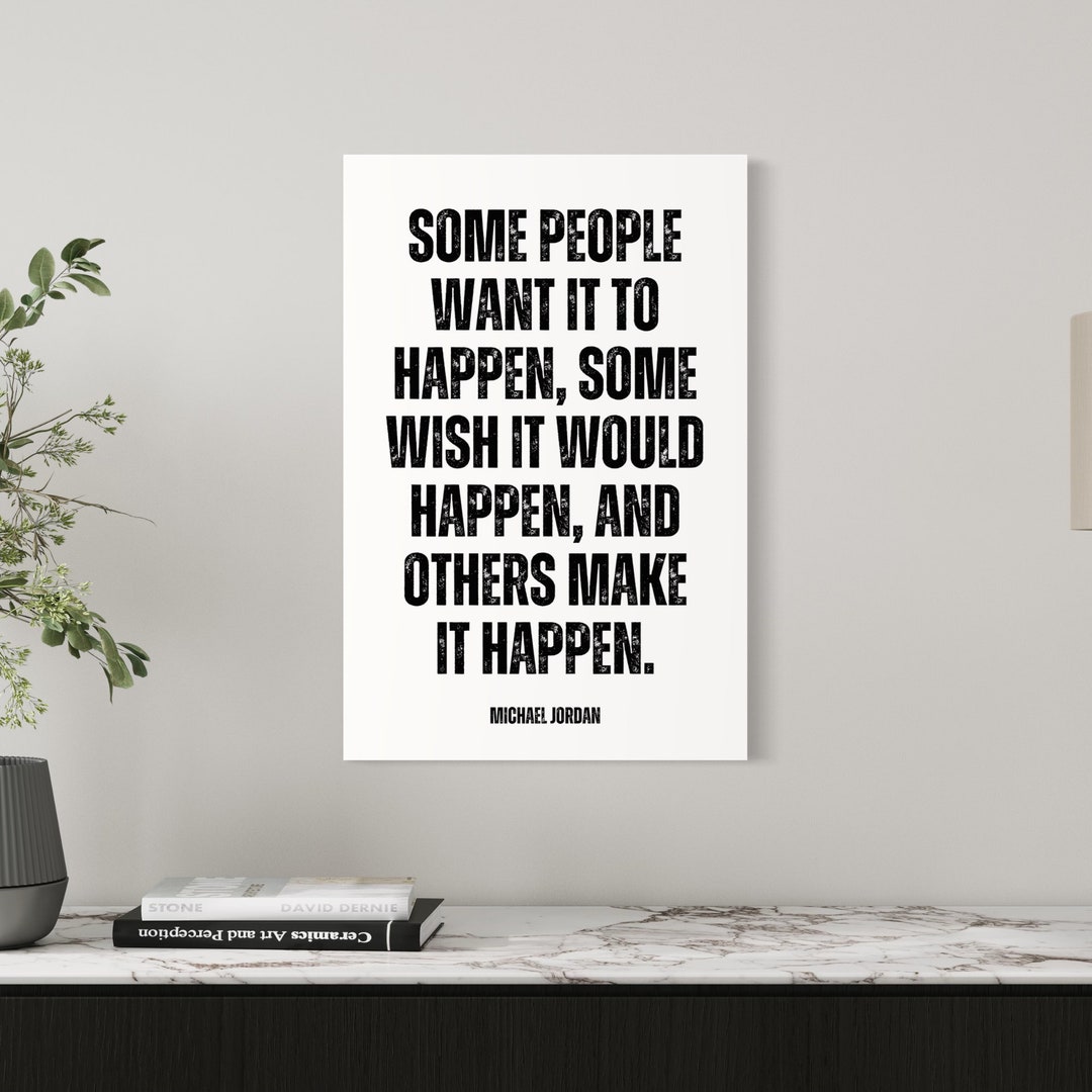 Michael Jordan Inspirational Quote Poster: Basketball Wall Art - Etsy