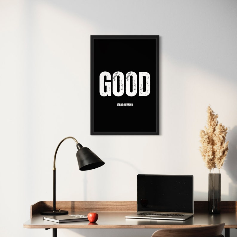 Jocko Willink "good" Quote Print: Minimalist Inspirational Art - Etsy