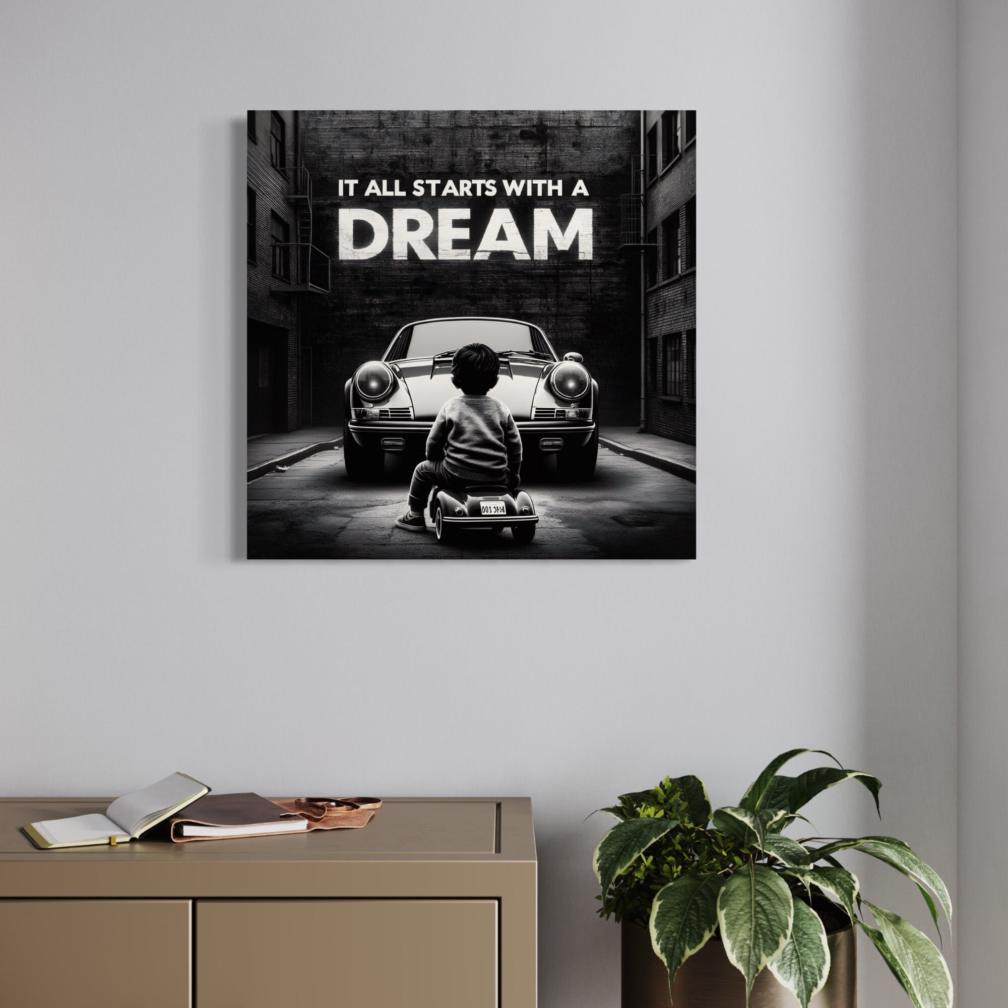 Inspirational Quote Poster, Motivating Wall Art, Dream Big Poster, It ...