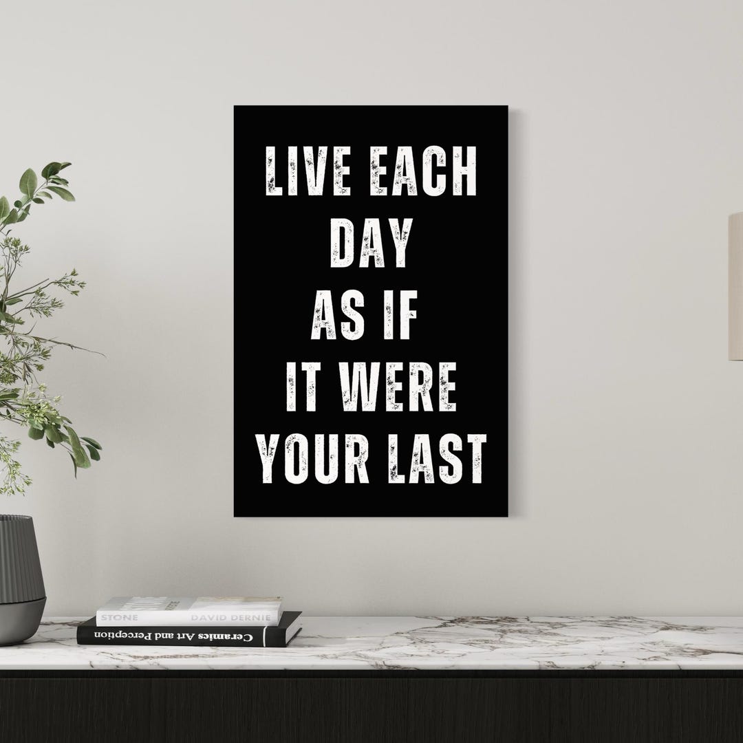 Inspirational Quote Poster: Black & White Typography Wall Art - Etsy