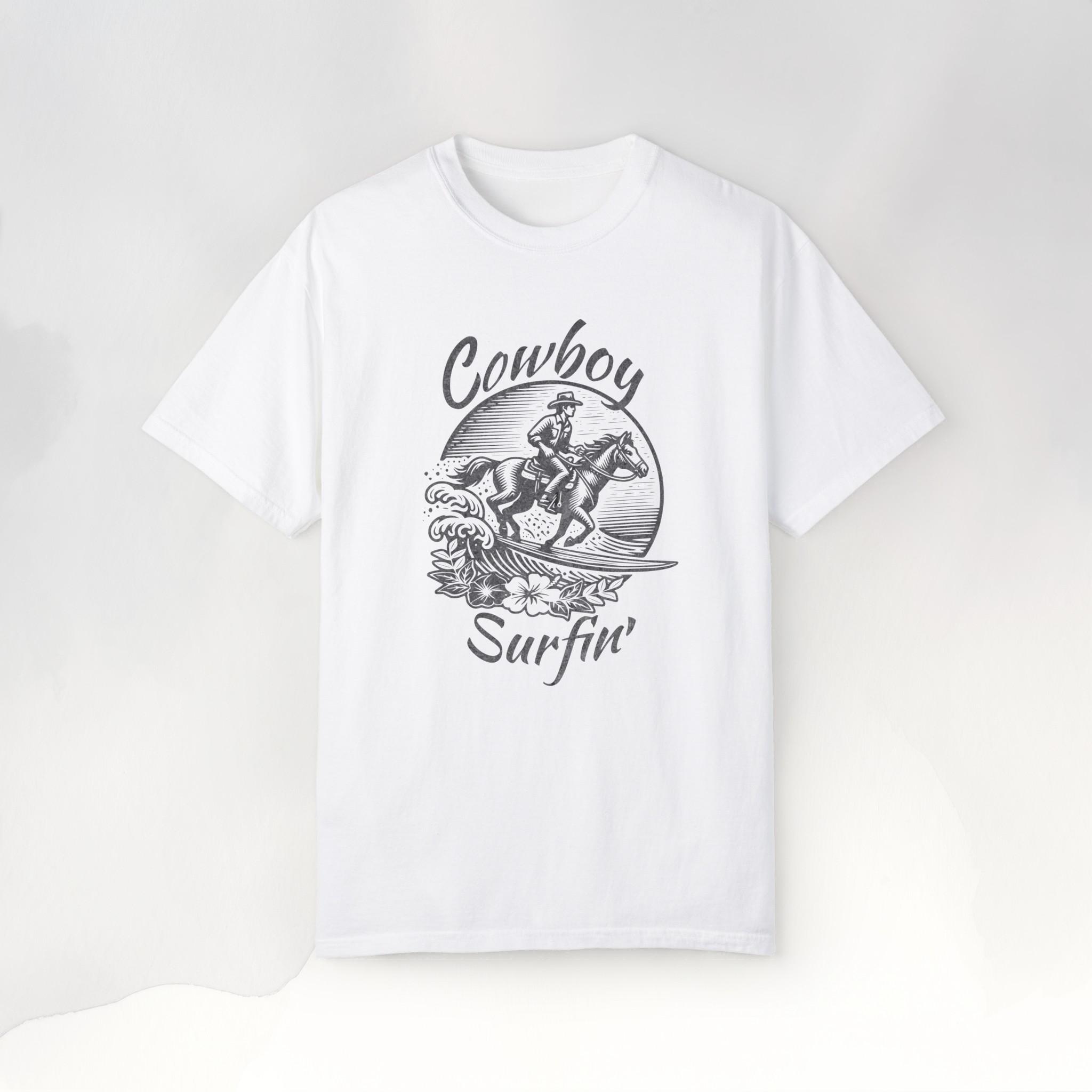 Cowboy Surfer Shirt, Hawaiian Paniolo Shirt, Surfing Horse Wrangler ...