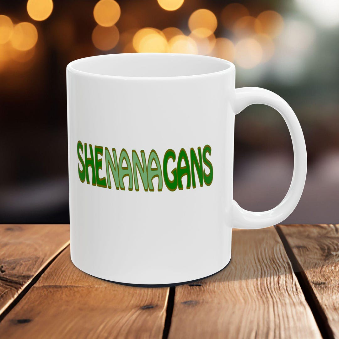 Ceramic Mug - NANA Shenanigans St Patrick's Day, Grandma Grandmother ...