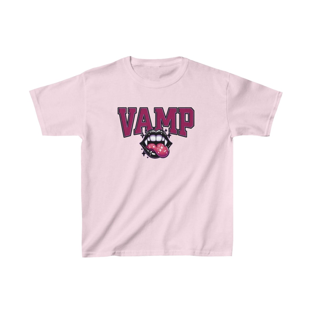 Sexy Vamp Baby Tee, Spooky Varsity Shirt, Gothic Vamp Tee, Vampire Kiss ...