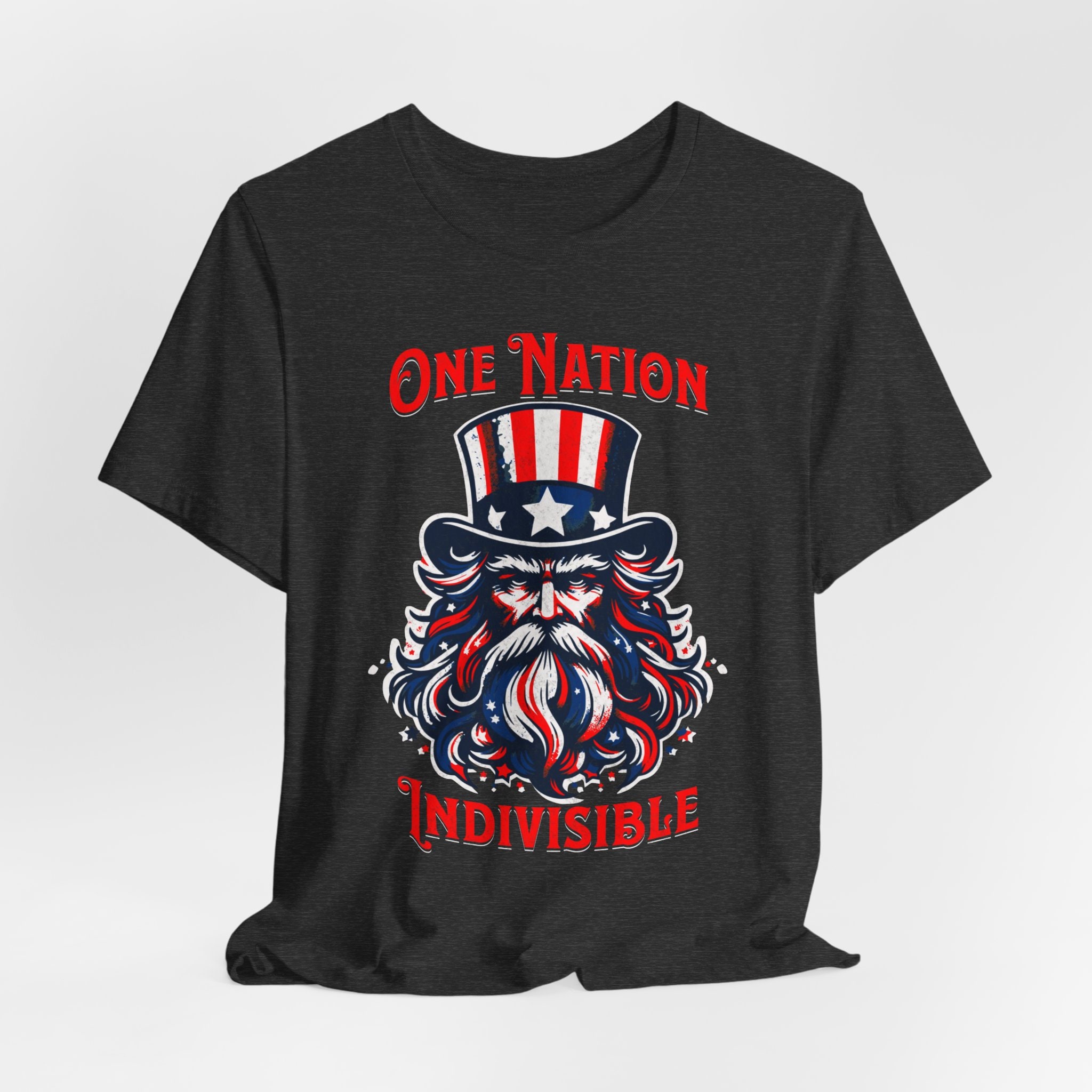 True American Pride Minimalist Graphic One Nation Shirt Star Spangled ...