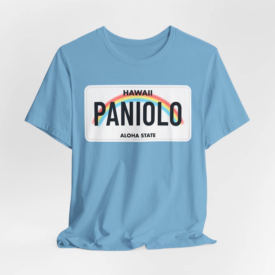Hawaiian Cowboy T-shirt: Paniolo Aloha State Rainbow Plate Tee - Etsy