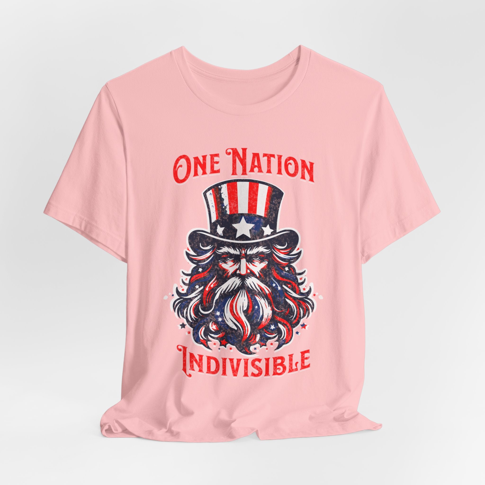 True American Pride Minimalist Graphic One Nation Shirt Star Spangled ...